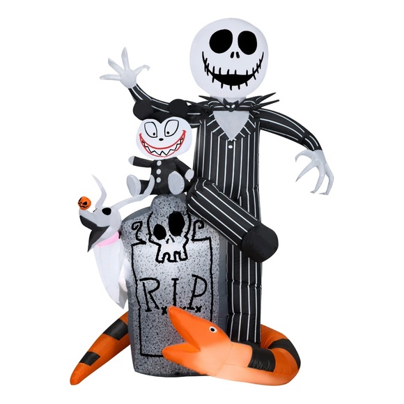 Gemmy | Holiday | The Nightmare Before Christmas Jack Zero And Teddy Inflatable Nib | Poshmark